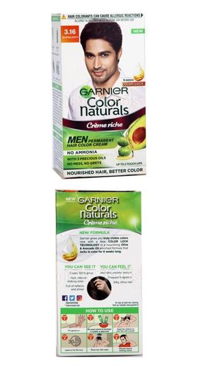 Buy Garnier Color Naturals Men Creme Riche - 3.16 Burgundy (30 ml + 30 ...