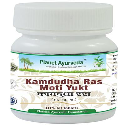Buy Planet Ayurveda Kamdudha Ras Moti Yukt Tablet 60's 60's Online at ...