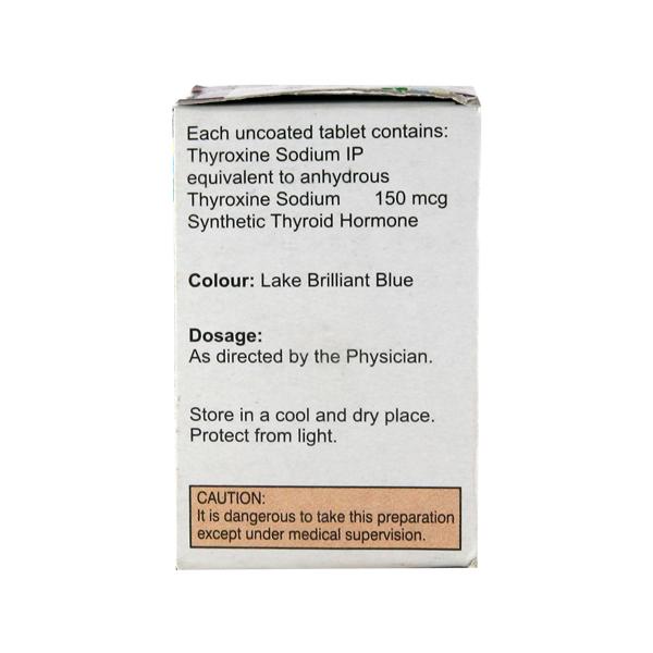 Buy Thyrox 150mcg Tablet 100'S Online at Upto 25% OFF | Netmeds