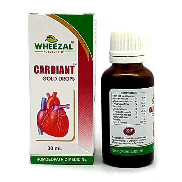 Buy Wheezal Cardiant Gold Drops 30 ml online at best price-Homeopathy