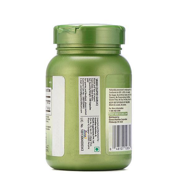 Buy GNC Super Garlic Odorless 1100 mg Tablet 100's online at best price ...