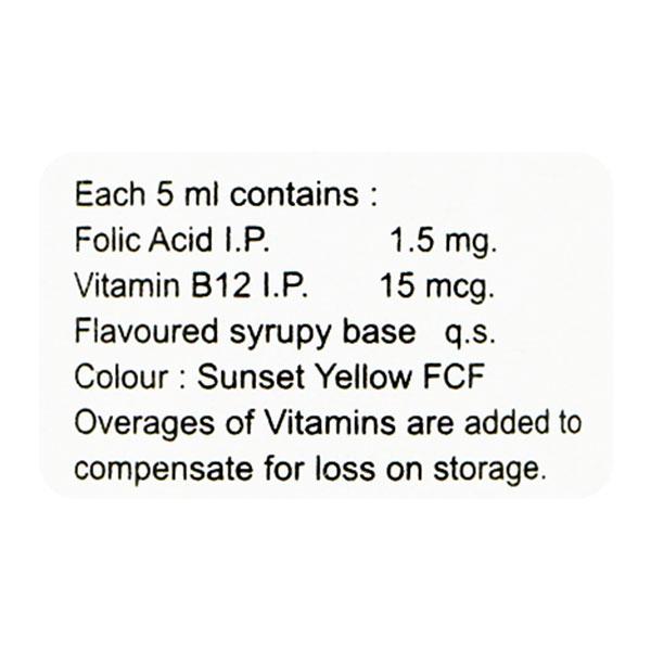 Buy FOLICTIN Syrup 100ml Online at Upto 25% OFF | Netmeds