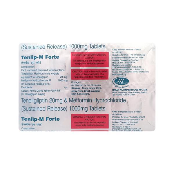 Tenlip M Forte Tablet 10'S