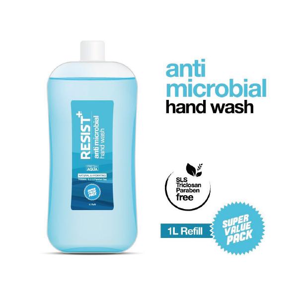 Buy RESIST+ AntiMicrobial Hand Wash - Fresh Aqua 1 litre Online at Best ...