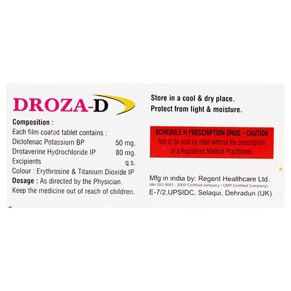 Buy DROZA D Tablet 10's Online at Upto 25% OFF | Netmeds