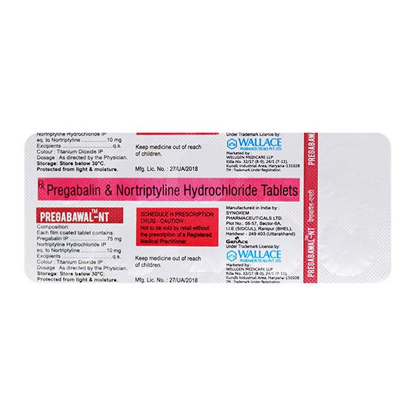 PREGABAWAL NT Tablet 10's
