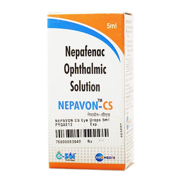 Buy NEPAVON CS Eye Drops 5ml Online at Upto 25% OFF | Netmeds