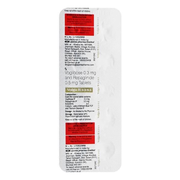 Volga R 0.5/0.3mg Tablet 10'S