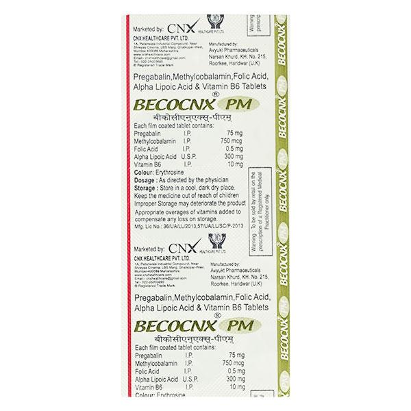 Buy BECOCNX PM Tablet 10's Online at Upto 25% OFF | Netmeds