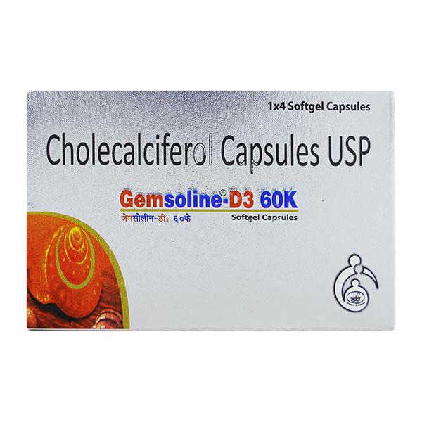 Gemsoline D3 60K Capsule 4'S - Buy Medicines online at Best Price from ...