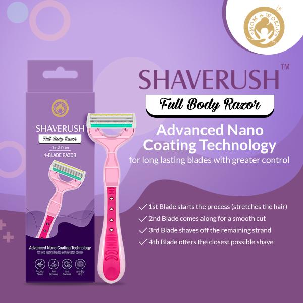 Buy Mom & World ShaveRush 4 Blade Full Body Razor 1's Online at Best ...