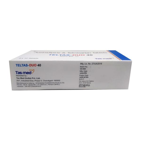 Buy TELTAS DUO 40 Tablet 10's Online at Upto 25% OFF | Netmeds