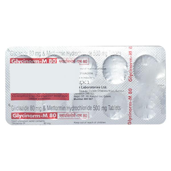 Glycinorm M 80mg Tablet 10'S