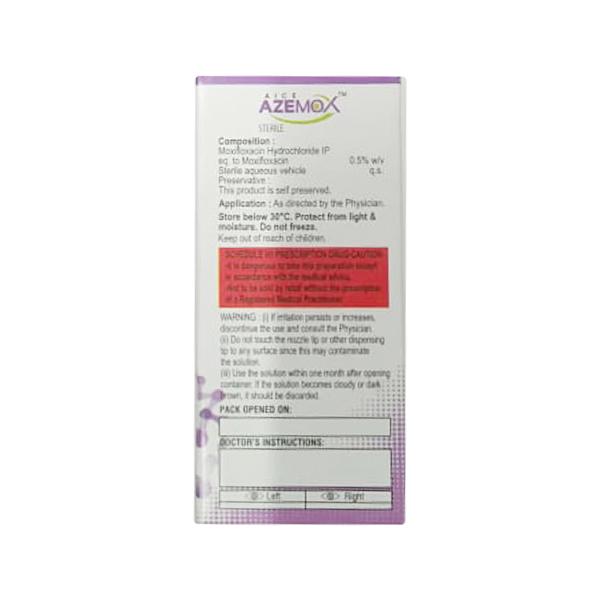 Buy AZEMOX Eye Drops 5ml Online at Upto 25% OFF | Netmeds