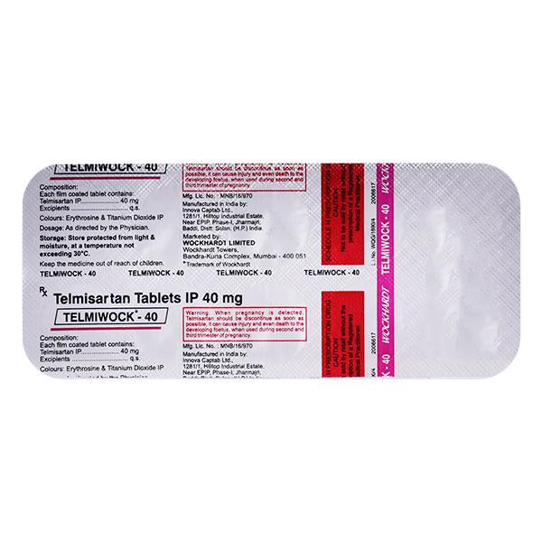 TELMIWOCK 40 Tablet 10's