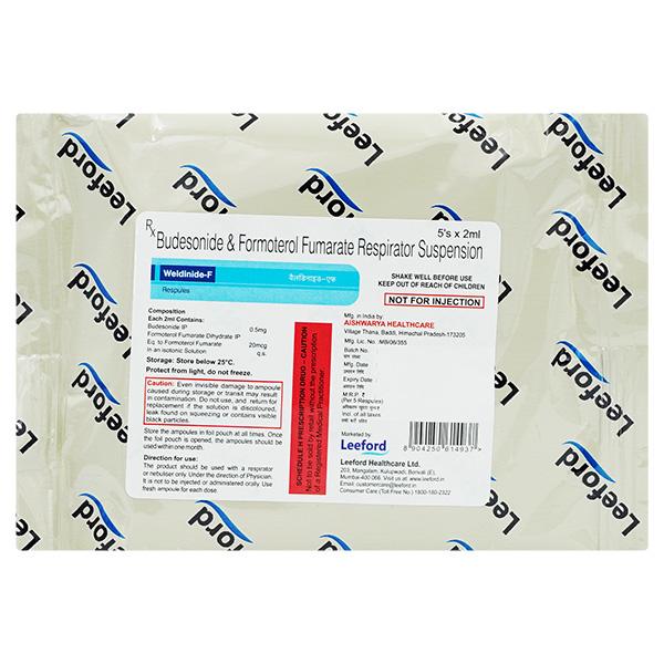 Buy WELDINIDE F Respules 2ml Online at Upto 25% OFF | Netmeds
