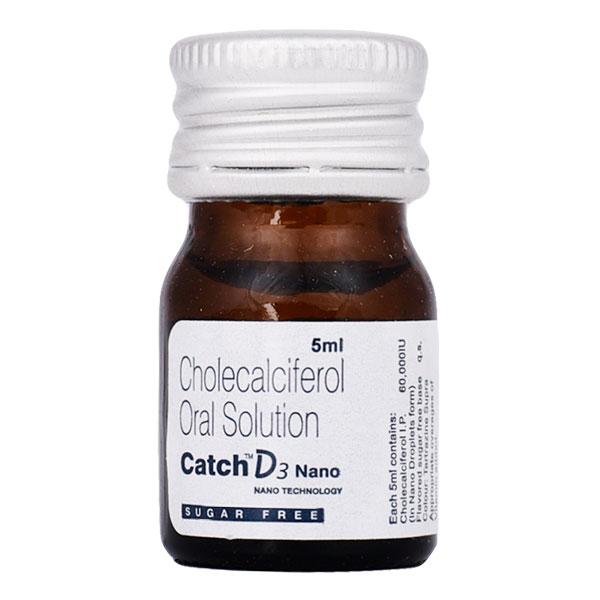 Buy CATCH D3 NANO SUGAR FREE Oral Solution 5ml Online at Upto 25% OFF ...