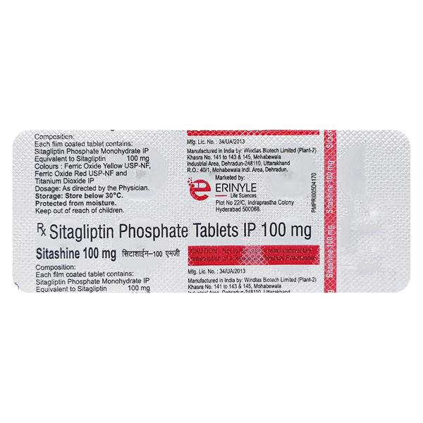 Buy SITASHINE 100 Tablet 10's Online at Upto 25% OFF | Netmeds