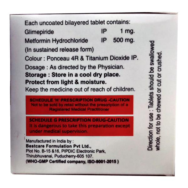 Buy GLIMIGEN M 1 Tablet 15's Online at Upto 25% OFF | Netmeds