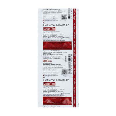 CEFIPRL 200mg Tablet 10's
