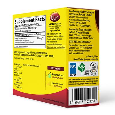 Killi Ginger Instant Drink Sachet 10's