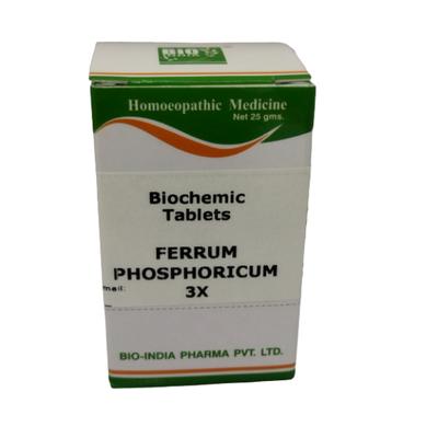Buy Bio-India's Biochemic Tablet - Ferrum Phosphoricum 3X 25 gm Online ...