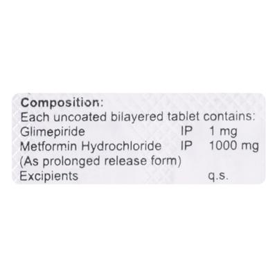 GENEGLIM M1 FORTE Tablet 15's : Price, Uses, Side Effects | Netmeds