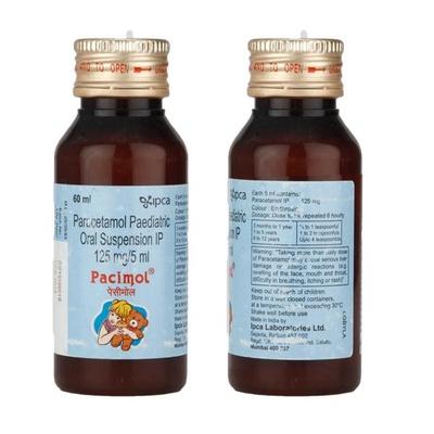 Pacimol Suspension 60ml : Uses, Side Effects, Price | Netmeds