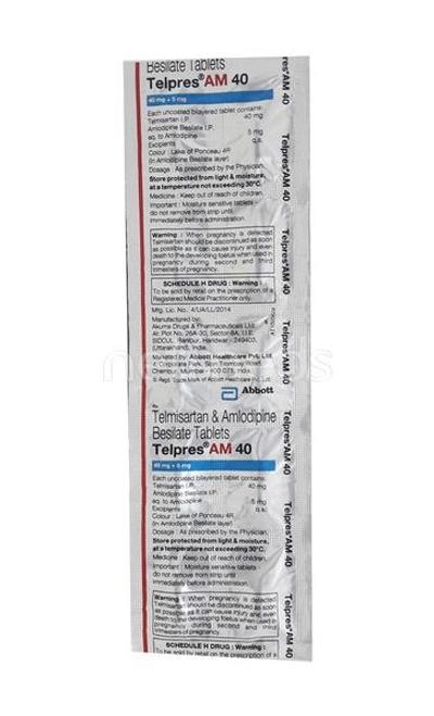 Telpres AM 40mg Tablet 10'S