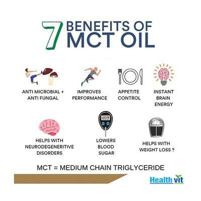 Healthvit MCT Oil 500 ml Online at Best Price - General Health