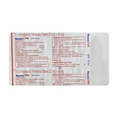 Numlo TM 2.5mg Tablet 10'S