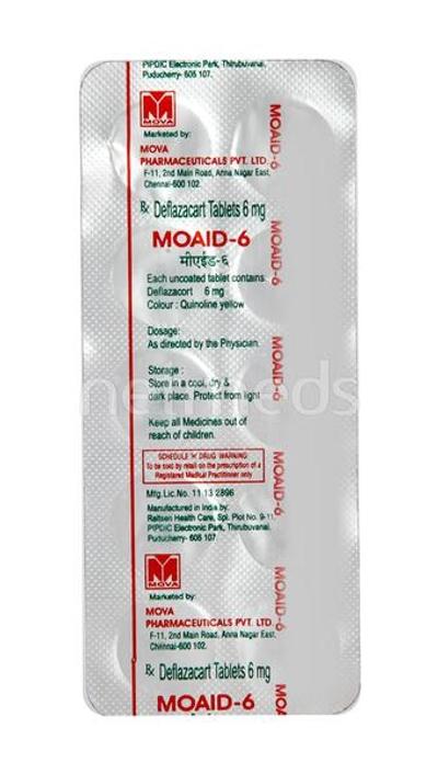 Moaid 6mg Tablet 10'S