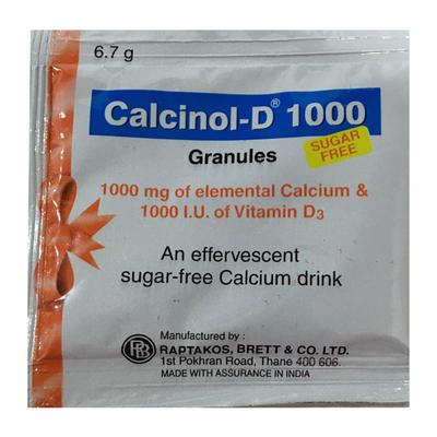 CALCINOL D 1000 SUGAR FREE Granules 6.7gm