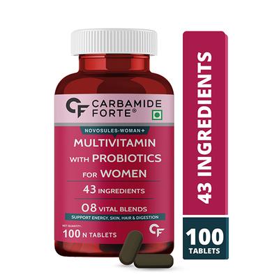 Buy CF Novasules-Woman+ Multivitamin for Women with Probiotics Veg Tablet 100's Online at ...