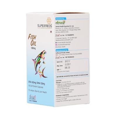 Amore Fish Oil 1000 mg Soft Gelatin Capsule 60'S