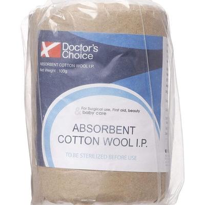 Doctor Choice Absorbent Cotton Wool 100 gm