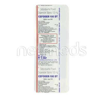 Cefoder 100mg DT Tablet 10'S Price, Uses, Side effects, Substitutes ...