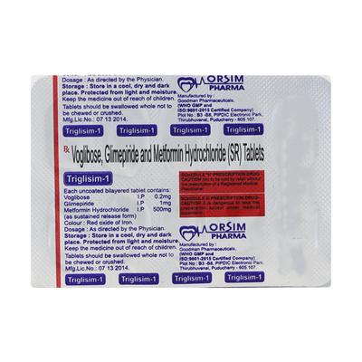 TRIGLI SIM 1mg Tablet 10's