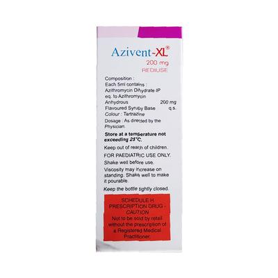 Azivent XL 200mg Syrup 30ml