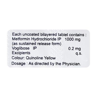 Voglikem M 0.2mg Forte Tablet 10'S : Price, Uses, Side Effects | Netmeds