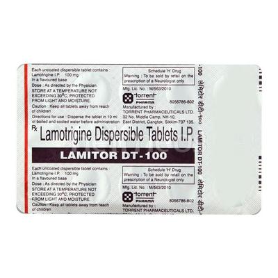 Lamitor DT 100mg Tablet 10'S