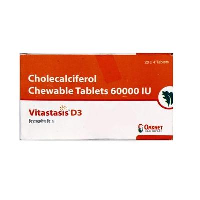 Vitastasis D3 60000IU Tablet 4'S