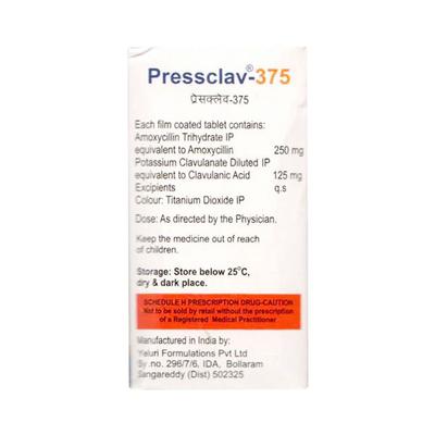 PRESSCLAV 375 Tablet 10's