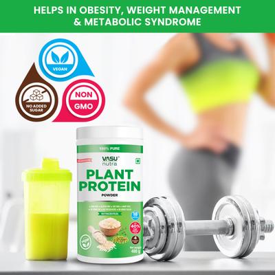 Vasu Nutra Plant Protein Powder 400 gm Online at Best Price - Health ...