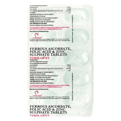 Buy FEROLAB XT Tablet 10's Online at Upto 25% OFF | Netmeds