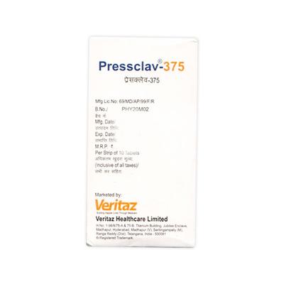 PRESSCLAV 375 Tablet 10's