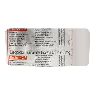 Besicor 2.5mg Tablet 10'S