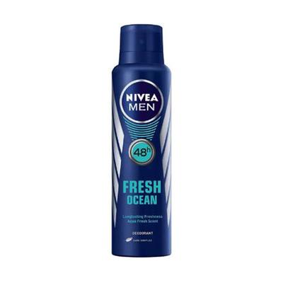 Nivea Men Fresh Ocean Deodorant Spray (Pack of 2 x 150 ml)