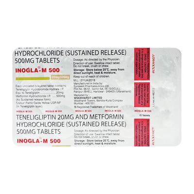Inogla M 500 Tablet 10'S : Price, Uses, Side Effects | Netmeds