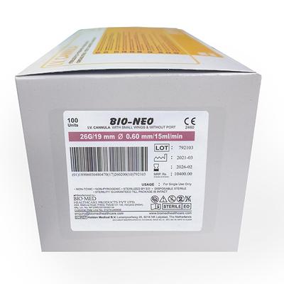 Buy Bio-Neo I.V. Cannula with Needle 26G 100's Online at Discounted ...